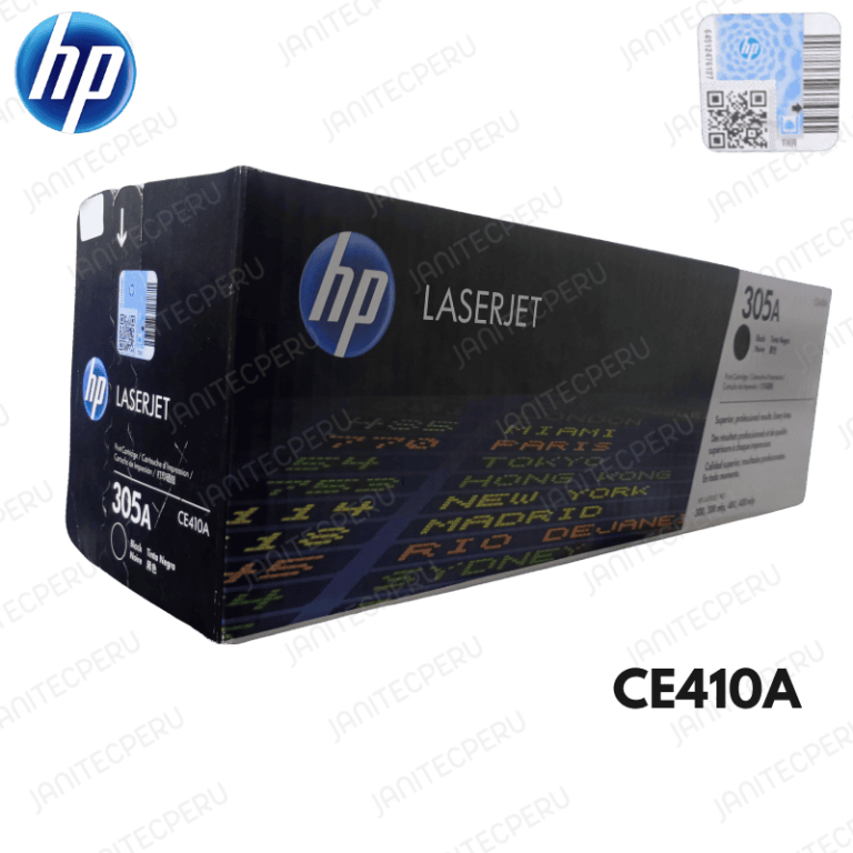 TONER HP 305A CE410A BLACK 2.200 Pg. JanitecPerú | Toner Y Repuestos ...