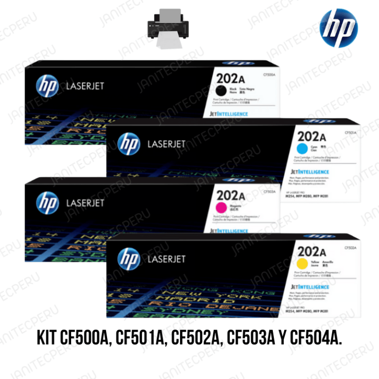 TONER HP 202A CF501A KIT DE COLORES M254dw, MFP M281cdw/MFP M281fdw ...